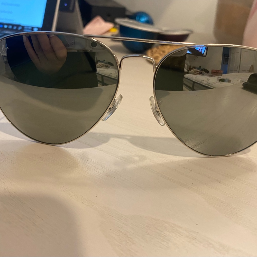 Authentic! Used Ray Bans Mirror Aviators Very Well Ta… - Gem